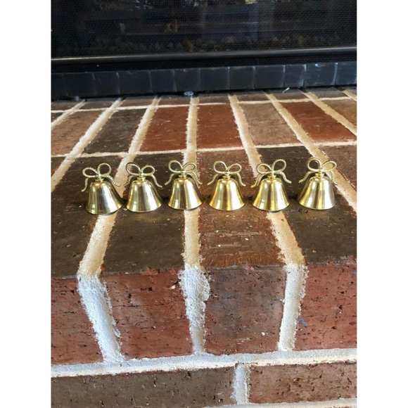 nobrand | Other | Adorable 6 Gold Metal Mini Bells With Ribbon On Top 5 ...